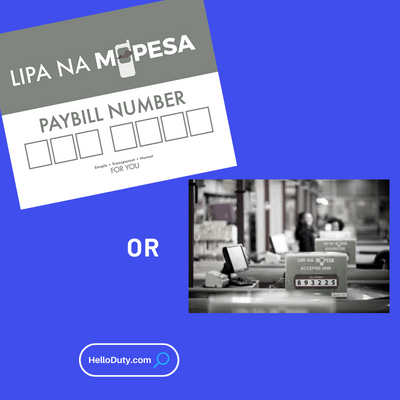 HelloDuty - What is the difference between Paybill and Till Number?